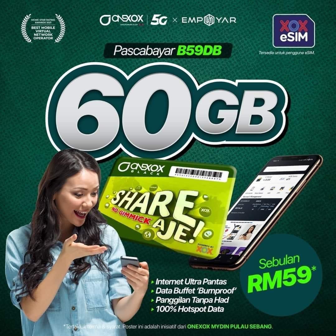 Black Data Buffet - ONEXOX Sim Card